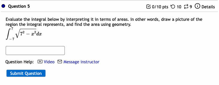 Solved Evaluate the integral below by interpreting it in | Chegg.com