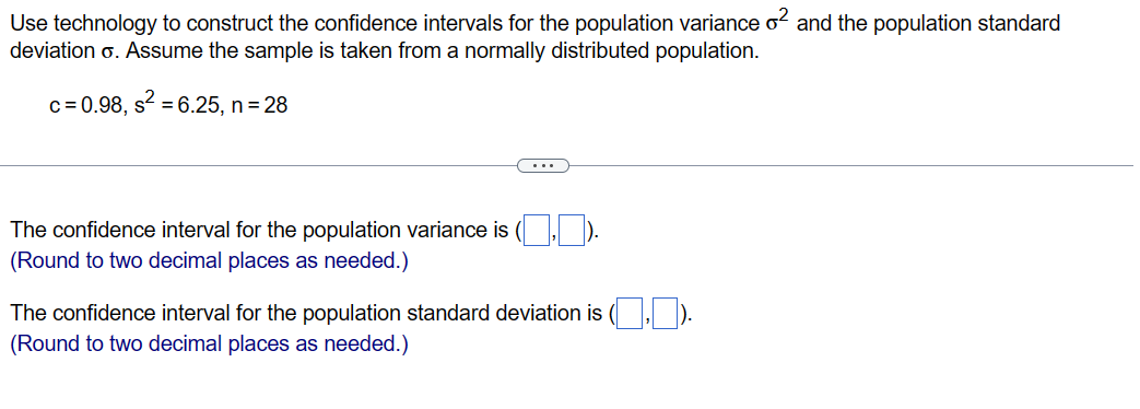 Solved Use technology to construct the confidence intervals | Chegg.com