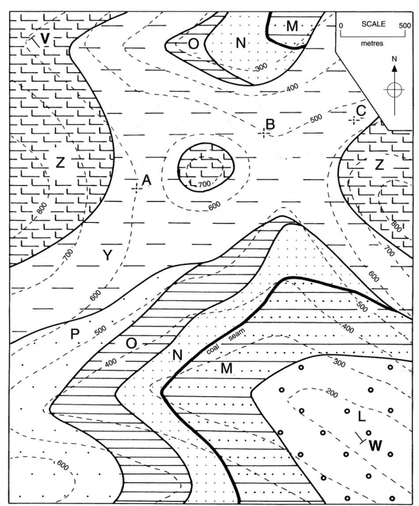 Solved Please find a) the surface of unconformity (Draw a | Chegg.com