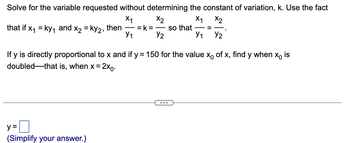 Solved Solve for the variable requested without determining | Chegg.com