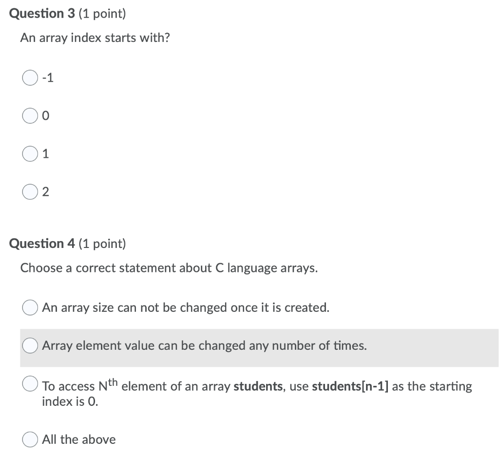 Solved Question 1 (1 point) Which of the following correctly | Chegg.com