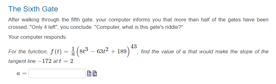 Solved The Sixth Gate After walking through the fifth gate, | Chegg.com