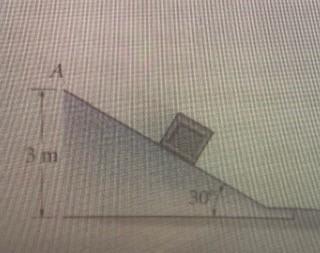 Solved A 5kg package is released from rest at A. It slides | Chegg.com