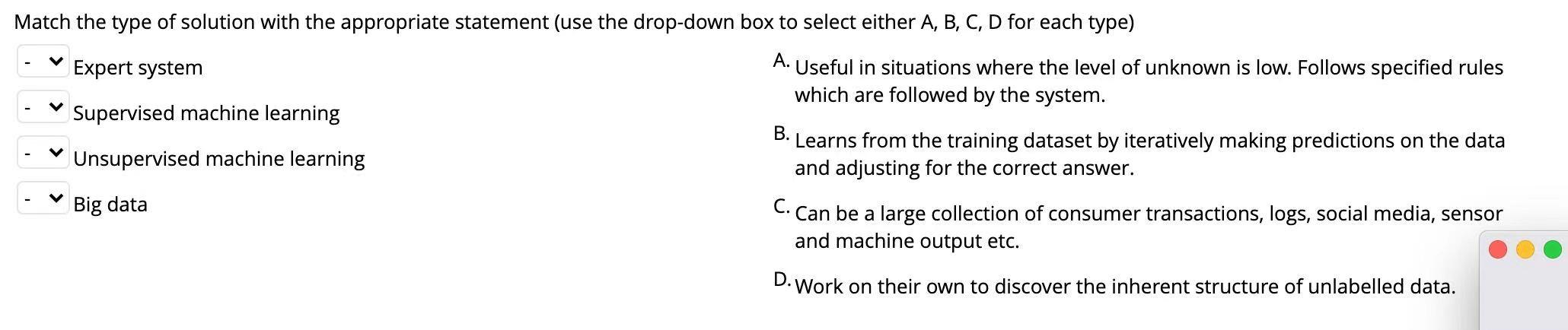 Solved V Match the type of solution with the appropriate | Chegg.com