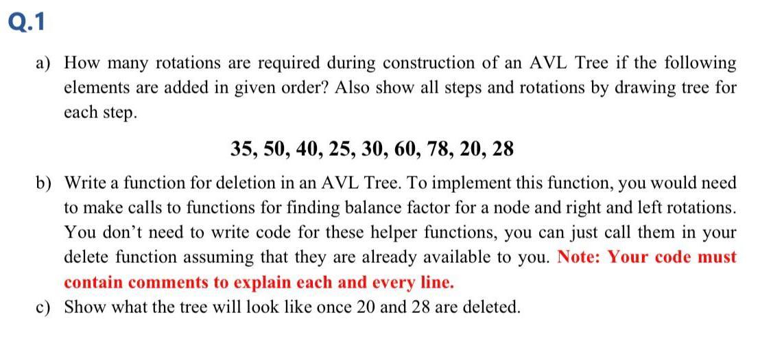 Solved Q.1 a) How many rotations are required during | Chegg.com
