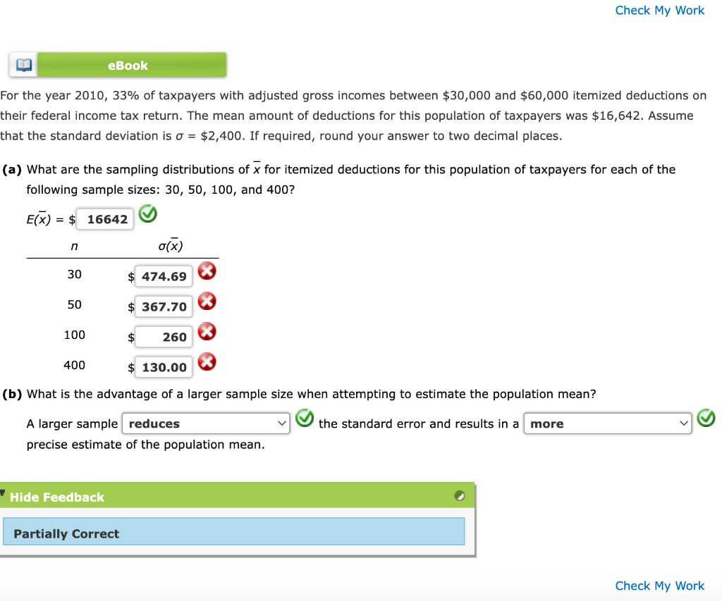 Solved For the year 2010,33% of taxpayers with adjusted | Chegg.com