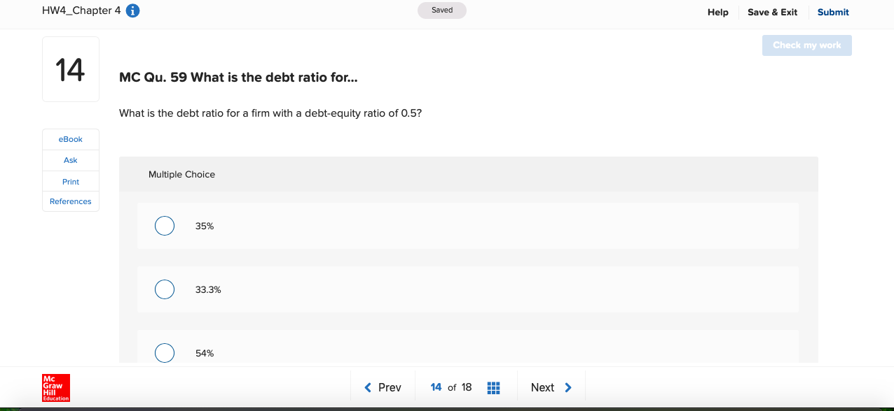 Solved HW4_Chapter 4 A Saved Help Save & Exit Submit Check | Chegg.com