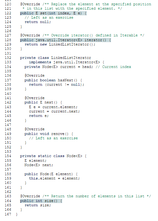 YourNameLinked List A complete version of the | Chegg.com