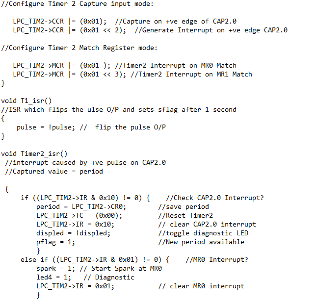 Question Using Mbed Copy the code below and modify | Chegg.com