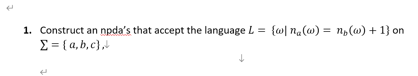 Solved 1. Construct an npda's that accept the language L = | Chegg.com