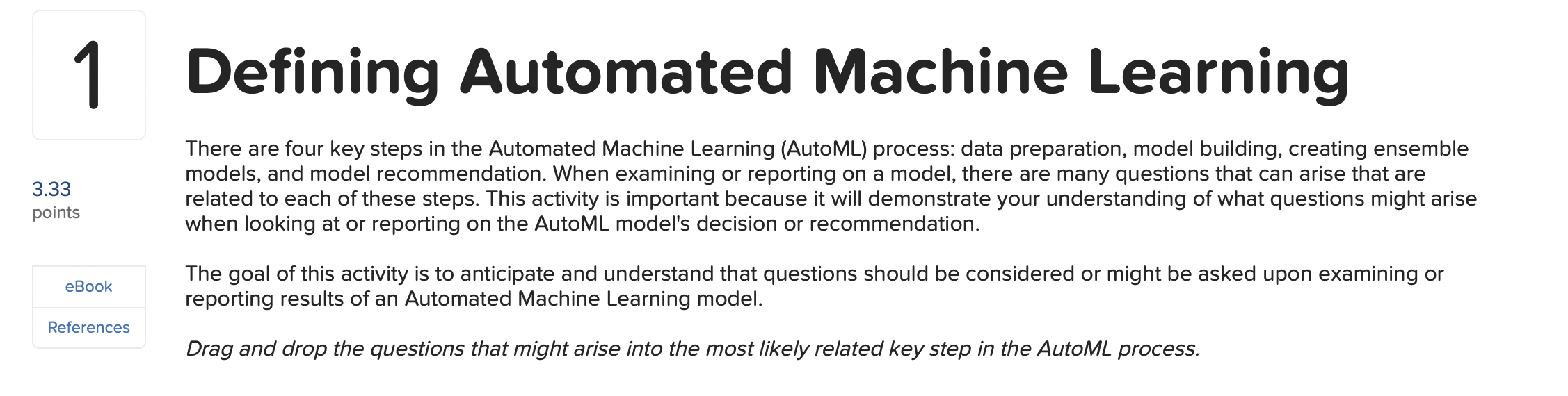 Solved Defining Automated Machine Learning | Chegg.com