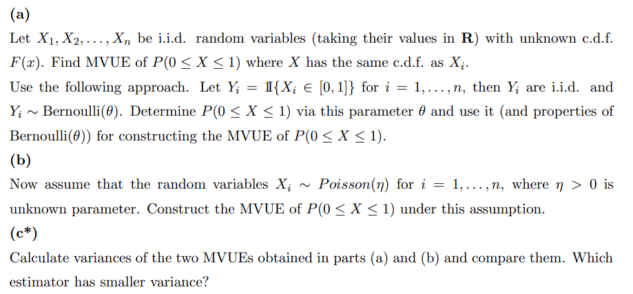 Solved Let X1,X2,…,Xn be i.i.d. random variables (taking | Chegg.com