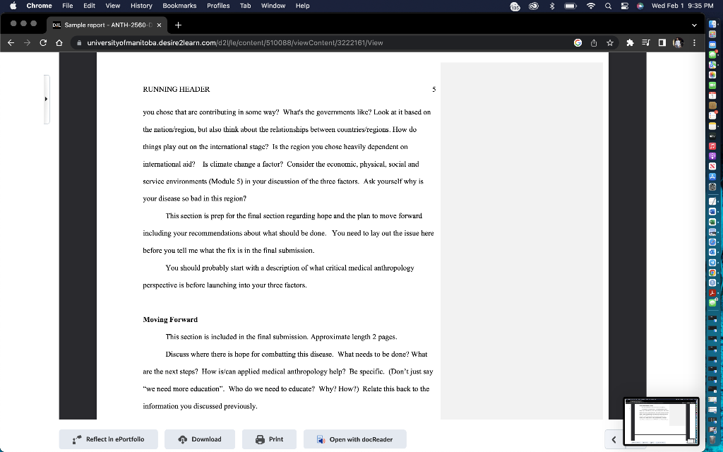 Sections Your report needs to comprise of the | Chegg.com