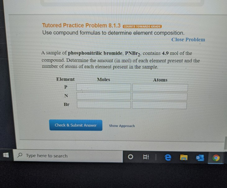 Solved Tutored Practice Problem 8.1.3 COUNTS TOWARDS GRADE | Chegg.com