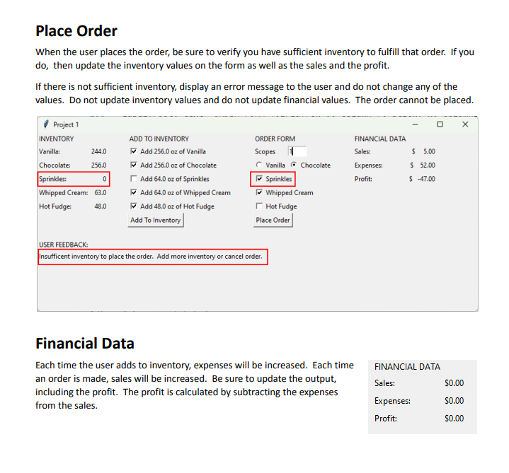 Solved Project Overview You are to develop a graphical | Chegg.com