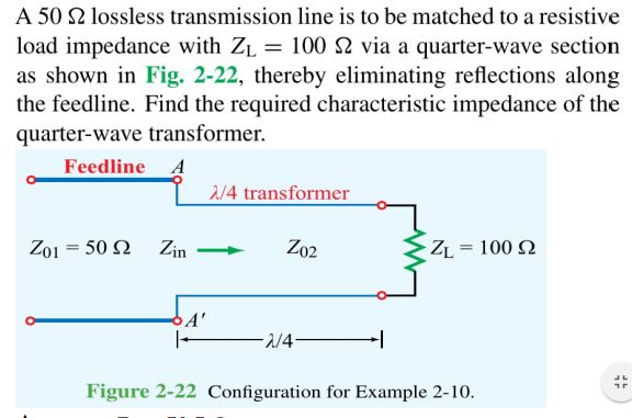 Solved A 50 Ω lossless transmission line is to be matched to | Chegg.com