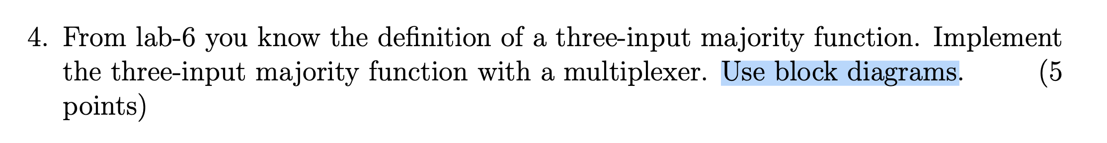 Solved 4. From lab-6 you know the definition of a | Chegg.com