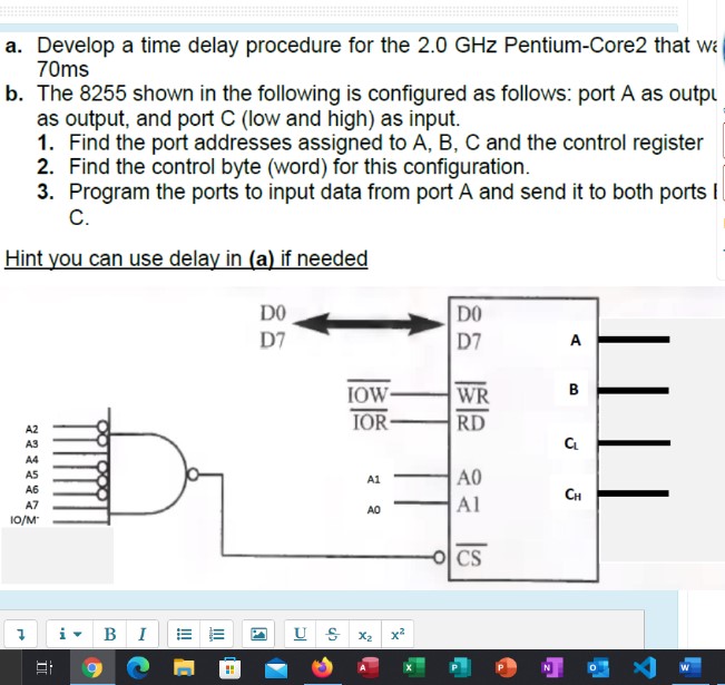 Solved a. ﻿Develop a time delay procedure for the 2.0GHz | Chegg.com