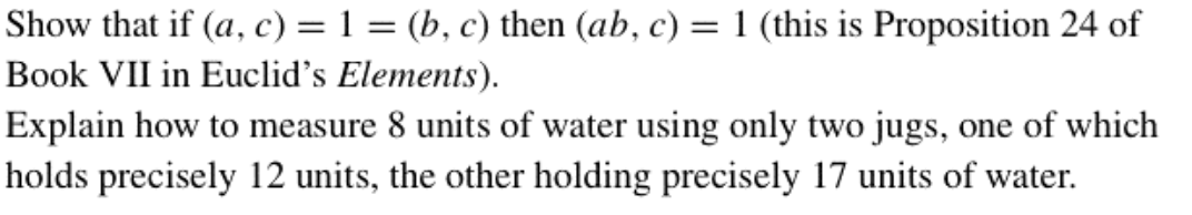 Solved Show that if (a,c)=1=(b,c) ﻿then (ab,c)=1 (this is | Chegg.com