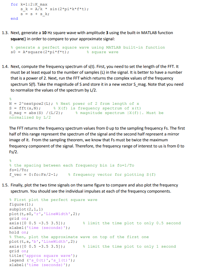 Solved LAB-1: Signal Concepts and Noise Objectives: In this | Chegg.com