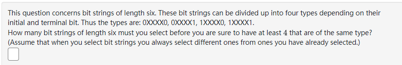 Solved This Question Concerns Bit Strings Of Length Six