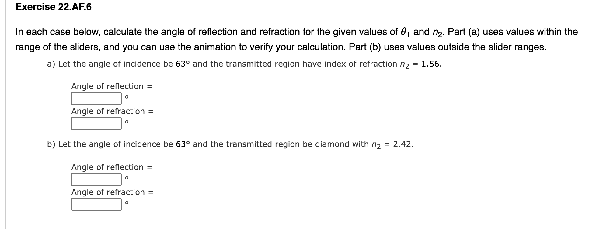 Solved Exercise 22.AF.6 In each case below, calculate the | Chegg.com
