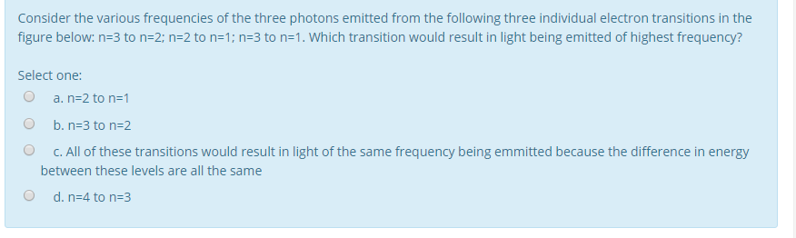 Solved Consider the various frequencies of the three photons | Chegg.com
