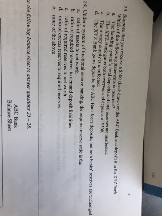Solved es plus required reserves 20. The difference between | Chegg.com