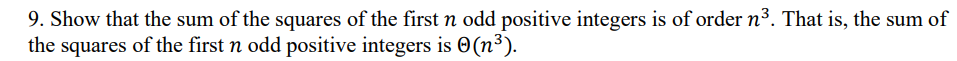 Solved could prove this problem through big-o and big-omega | Chegg.com