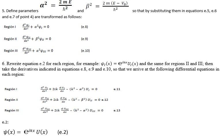 Solved 5. Define parameters α2=ℏ22mE and β2=ℏ22m(E−V0) so | Chegg.com