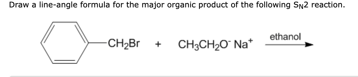 Solved Draw a line-angle formula for the major organic | Chegg.com