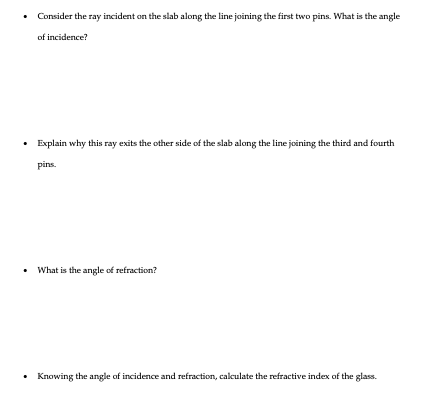 Solved 1. Reflection and refraction Attach a piece of graph | Chegg.com