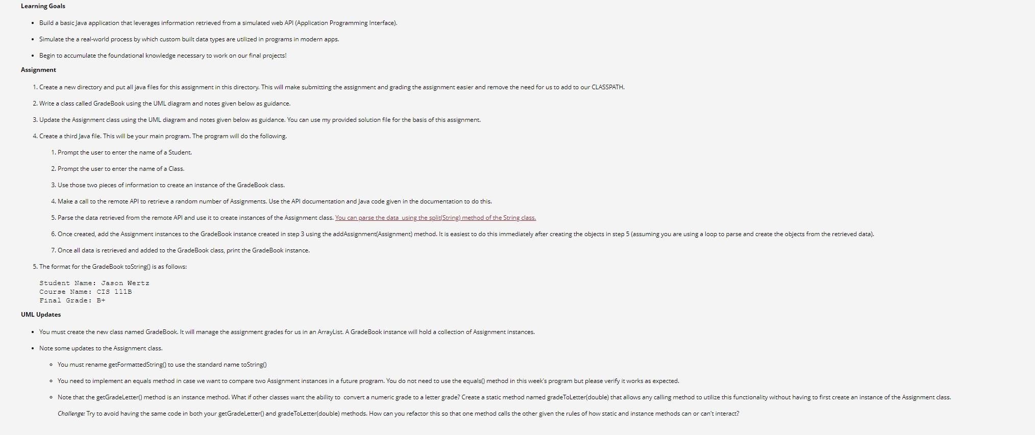 Week 7 Assignment API Documentation Al Random Number | Chegg.com