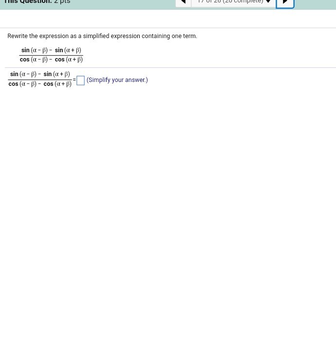 Solved Rewrite the expression as a simplified expression | Chegg.com