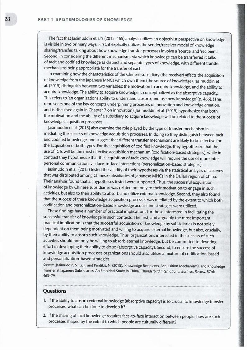 Solved Case study Factors shaping the successful transfer of | Chegg.com