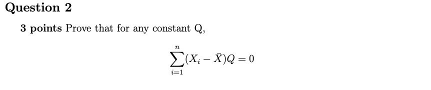 Solved Question 23 ﻿points Prove that for any constant | Chegg.com