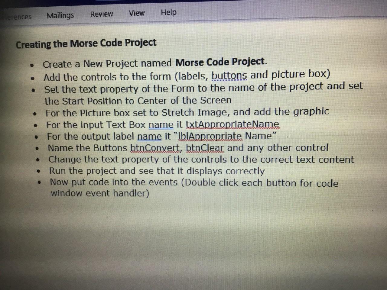Solved Morse Code translator in C# Windows Form App like | Chegg.com