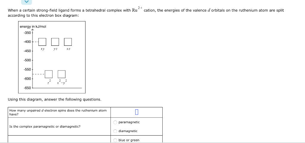 Solved When a certain strong-field ligand forms a | Chegg.com