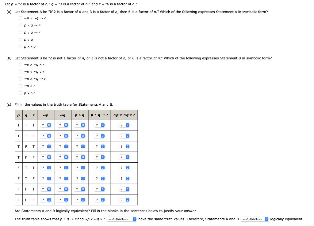 Solved Let p="2 is a factor of nt"q="3 is a factor of nt" | Chegg.com