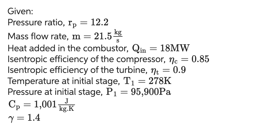 Solved give me equations to solve these with given data. | Chegg.com