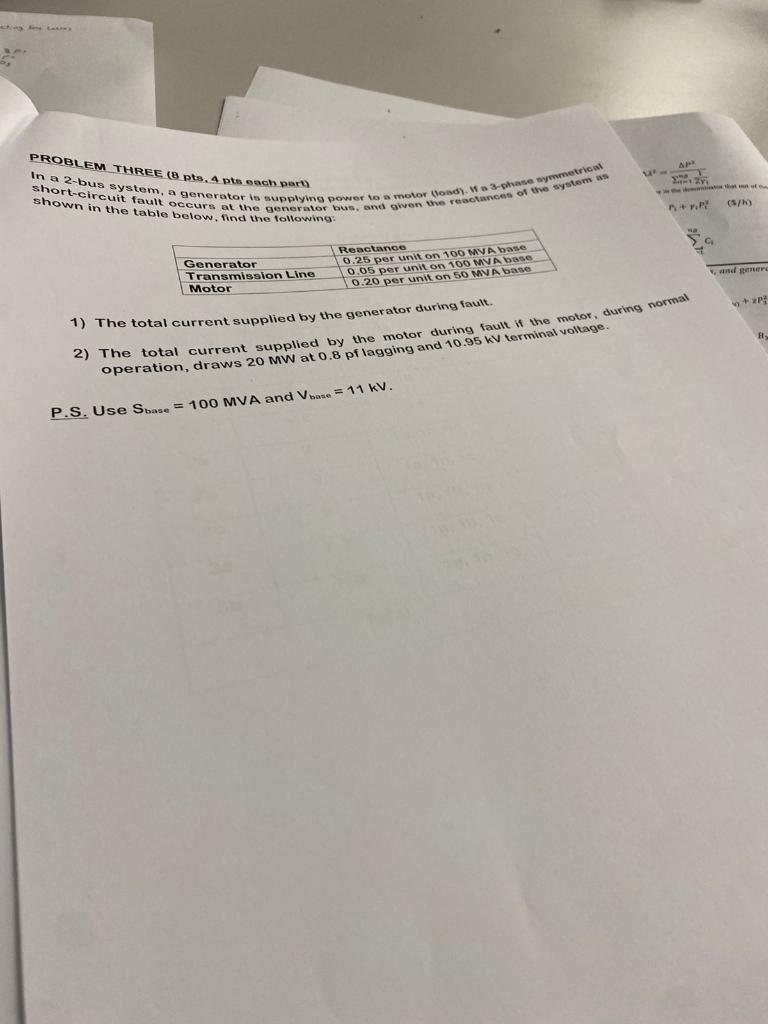 Solved PROBLEM THREE (8 pts, 4 pts sach part) 1) The total | Chegg.com
