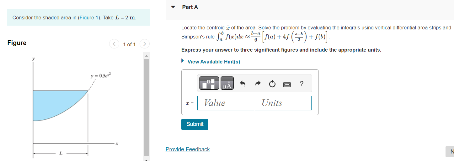Solved Consider the shaded area in (Figure 1). Take L=2 m. | Chegg.com
