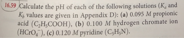 Solved Calculate the pH of each of the following solutions | Chegg.com
