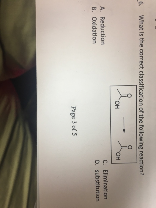 Solved 6. What is the correct classification of the | Chegg.com