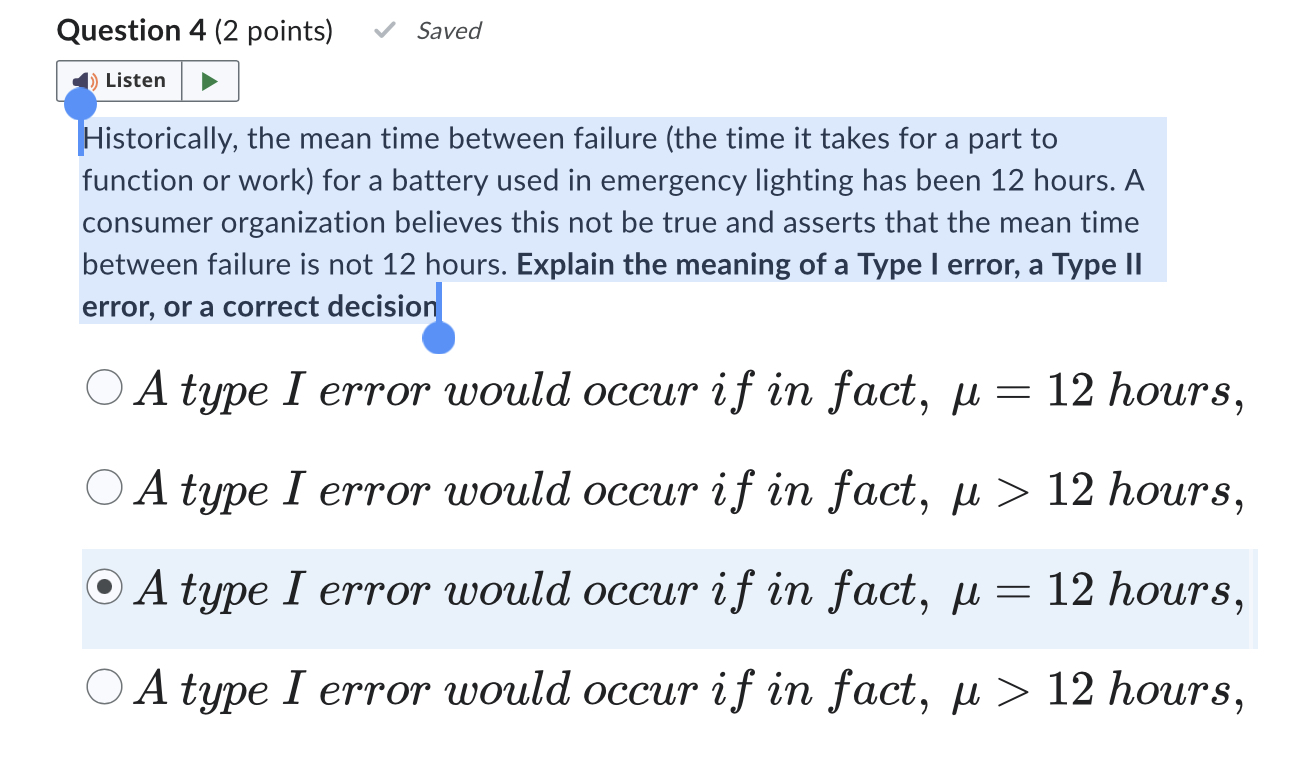 Solved Historically, the mean time between failure (the time | Chegg.com