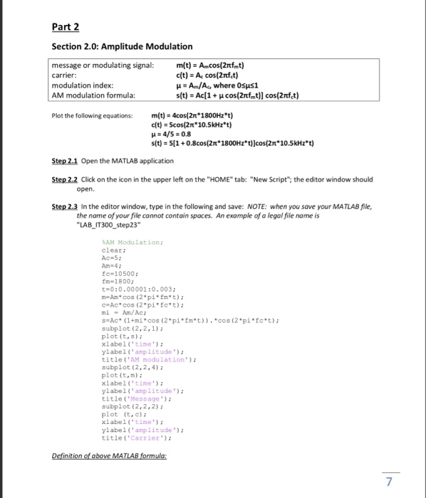 Solved Diagrams must be done in MATLAB and the answers for | Chegg.com