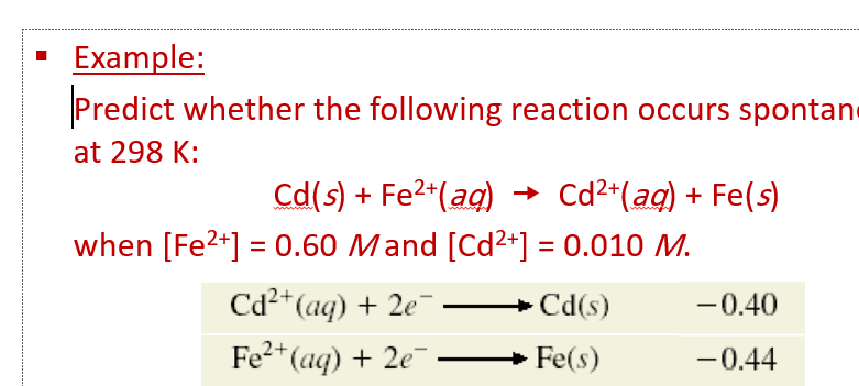 Solved Example:Predict whether the following reaction occurs | Chegg.com