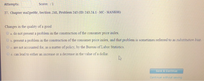 Solved Attempts: Score: 1 27. Chapter ma2pe08r, Section.241, | Chegg.com Solved Attempts: Score: 1 27. Chapter ma2pe08r, Section.241, | Chegg.com