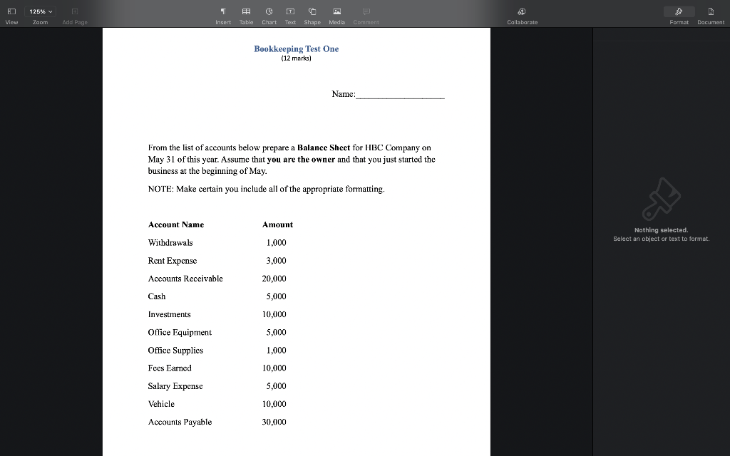 Solved 125% T Insert Table Table View Zoom Add Page Chart | Chegg.com