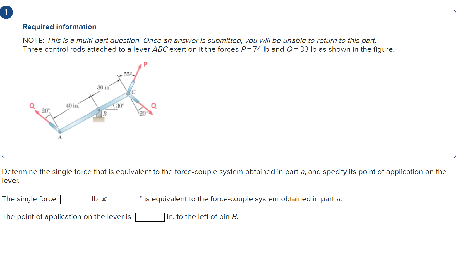 Solved Required information NOTE: This is a multi-part | Chegg.com